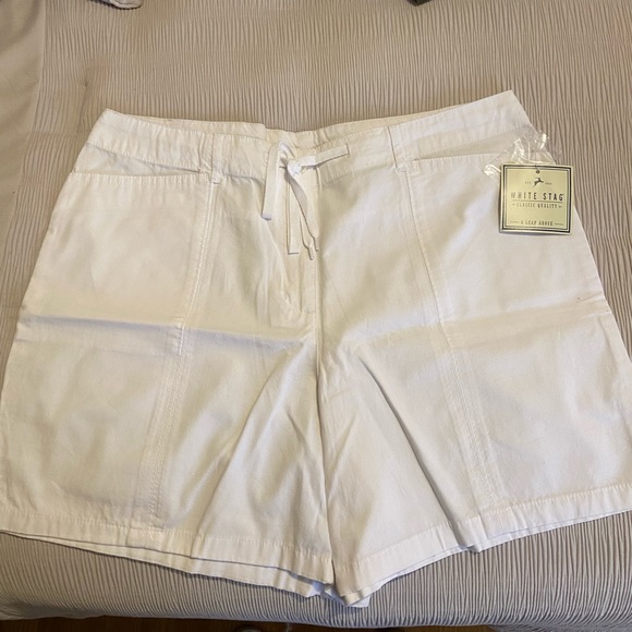 White Stag | Shorts | White Stag Womens Cotton White Shorts Size 2 | Poshmark